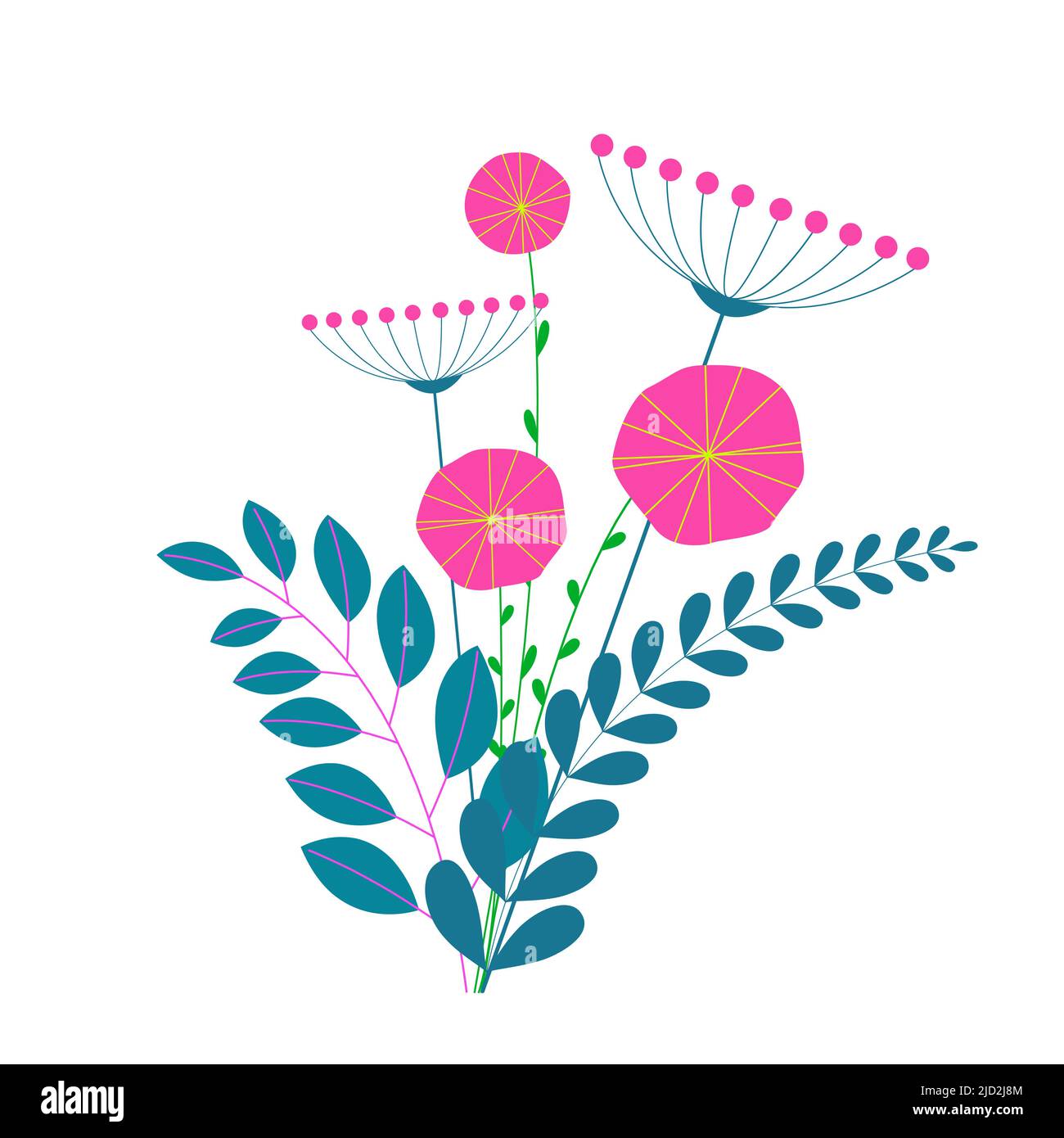 Spring composition on grass Stock Vector Images - Alamy