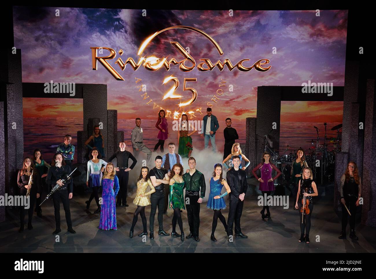 Members of the cast of Riverdance: The New 25th Anniversary Show on ...