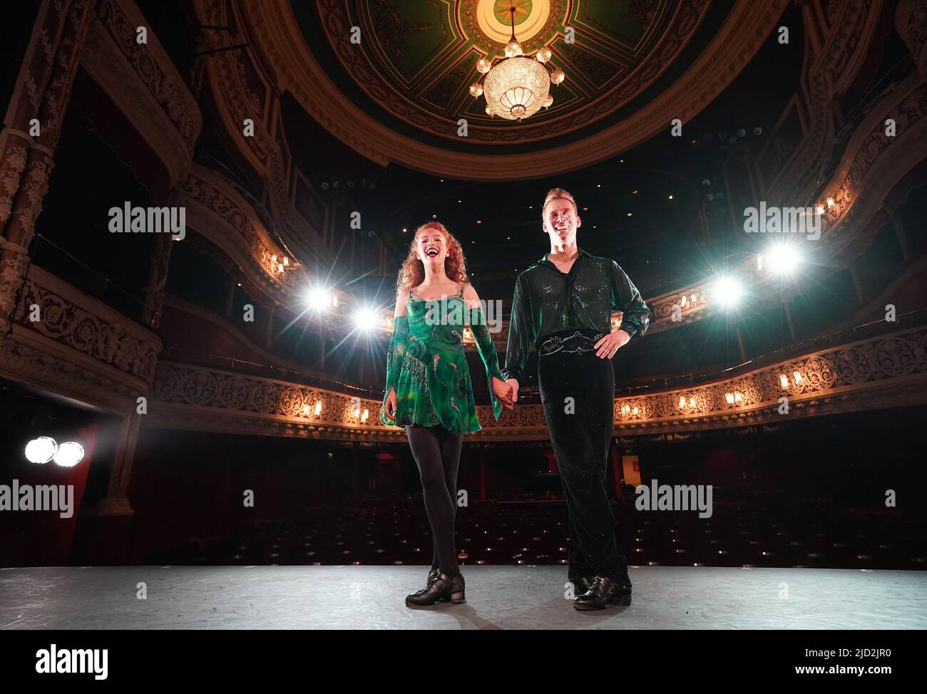 Fergus Fitzpatrick and Amy Mae Dolan, members of the cast of Riverdance ...