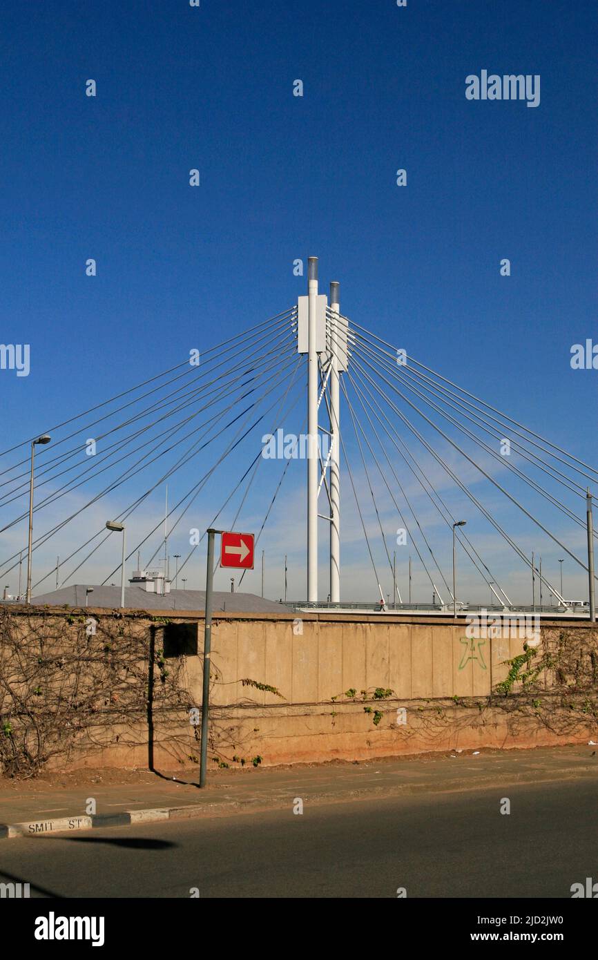 Nelson Mandela Bridge connecting Braamfontein and Newton, Braamfontein ...