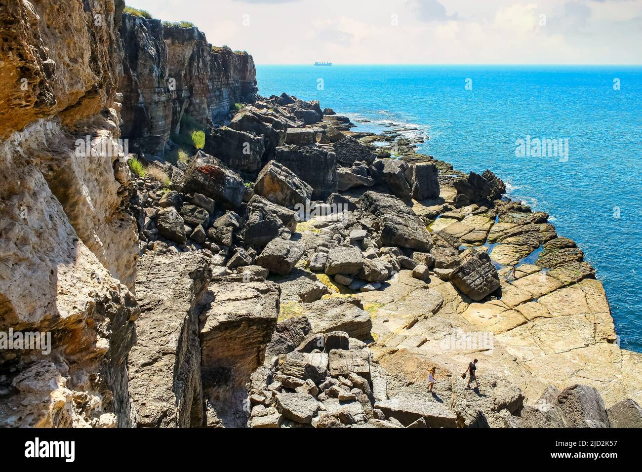 Coastline beach people bathe in hi-res stock photography and images - Alamy