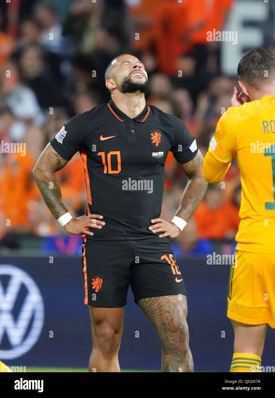 Memphis Depay of the Netherlands during the UEFA Nations League, League ...