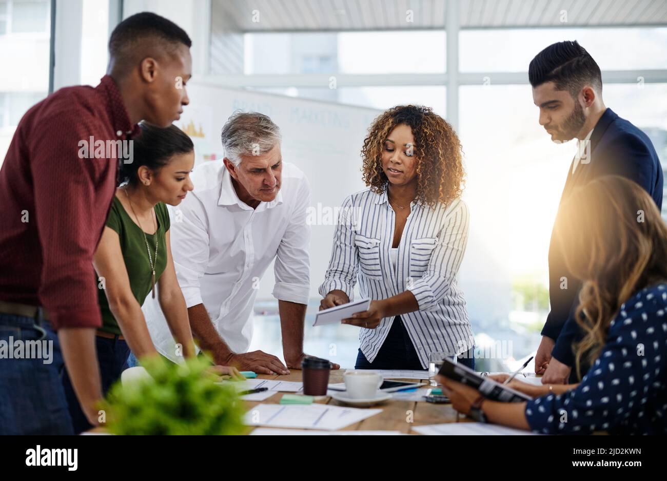 They see a challenge, creatives see opportunity. Shot of creative ...