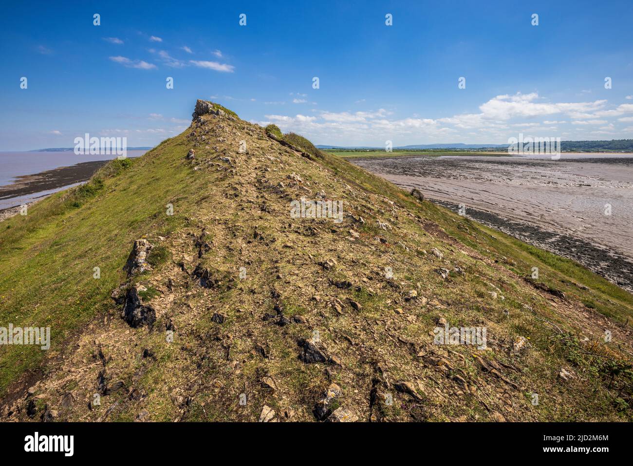 Looking east from the end of Sand Point with the Bristol Channel and ...