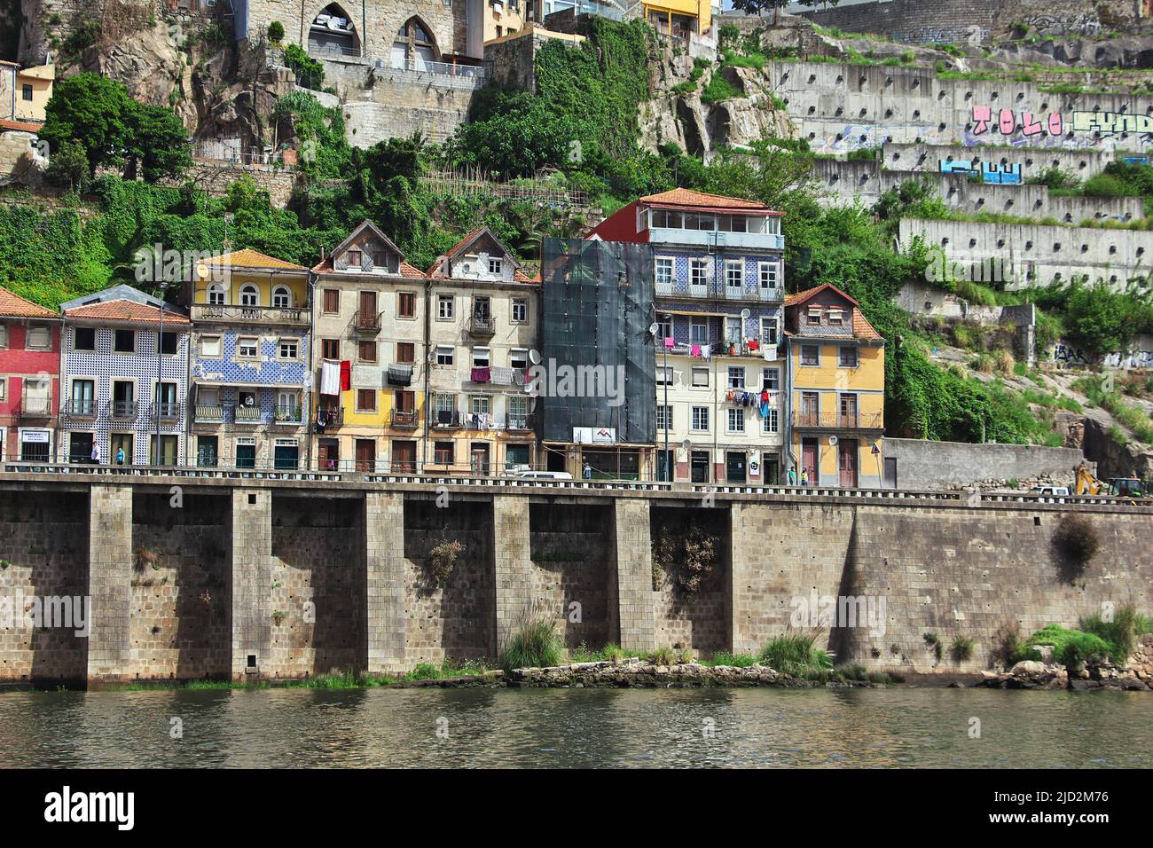 The waterfront of Rio Douro in Porto, Portugal Stock Photo - Alamy