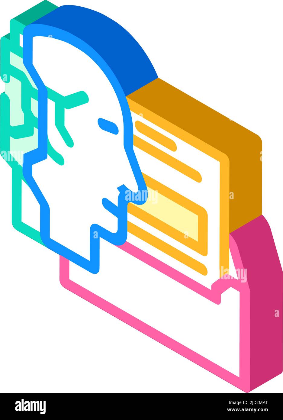 ai customization isometric icon vector illustration Stock Vector Image ...