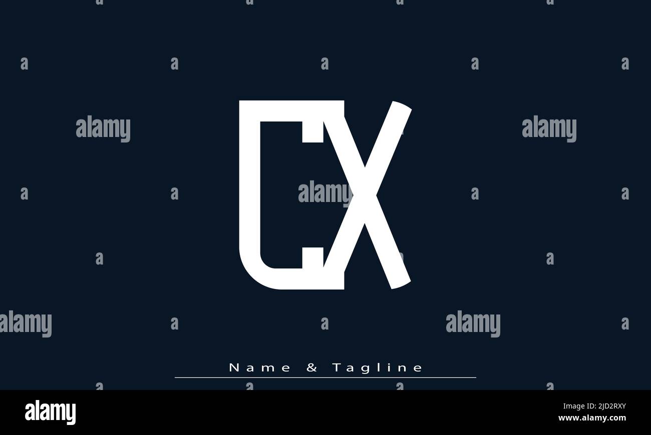 Alphabet letters Initials Monogram logo CX , XC Stock Vector Image ...