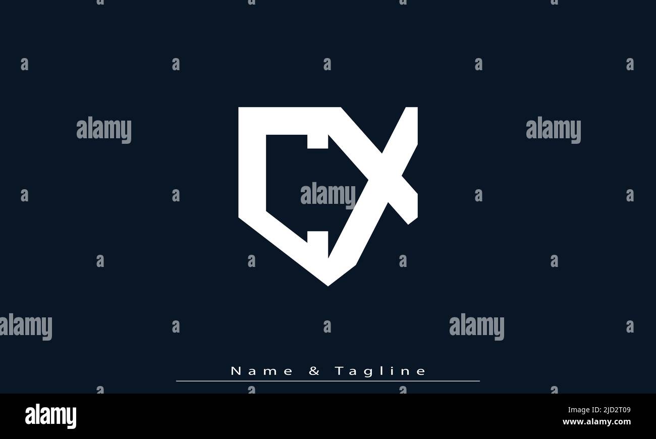 Alphabet letters Initials Monogram logo CX , XC Stock Vector Image ...