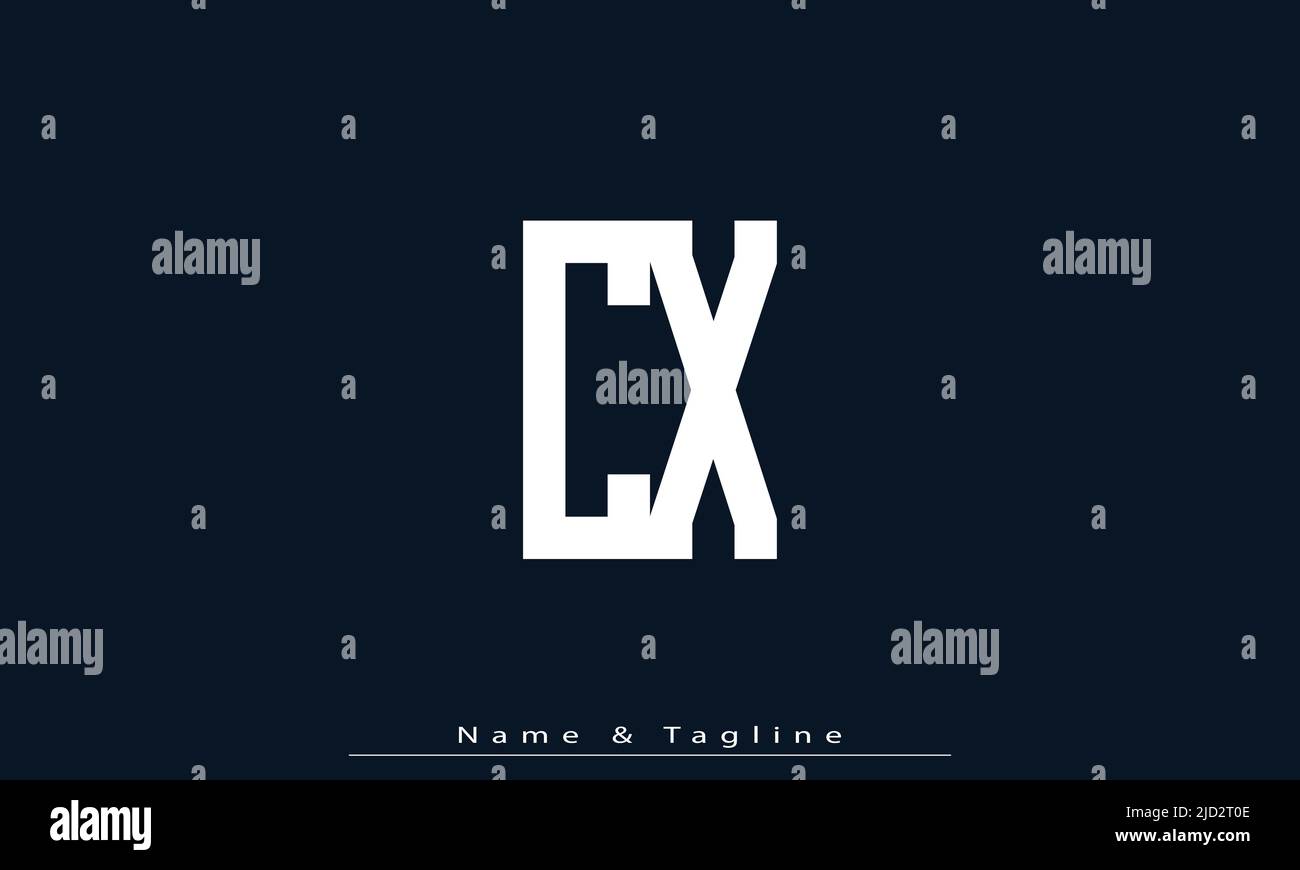 Alphabet letters Initials Monogram logo CX , XC Stock Vector Image ...
