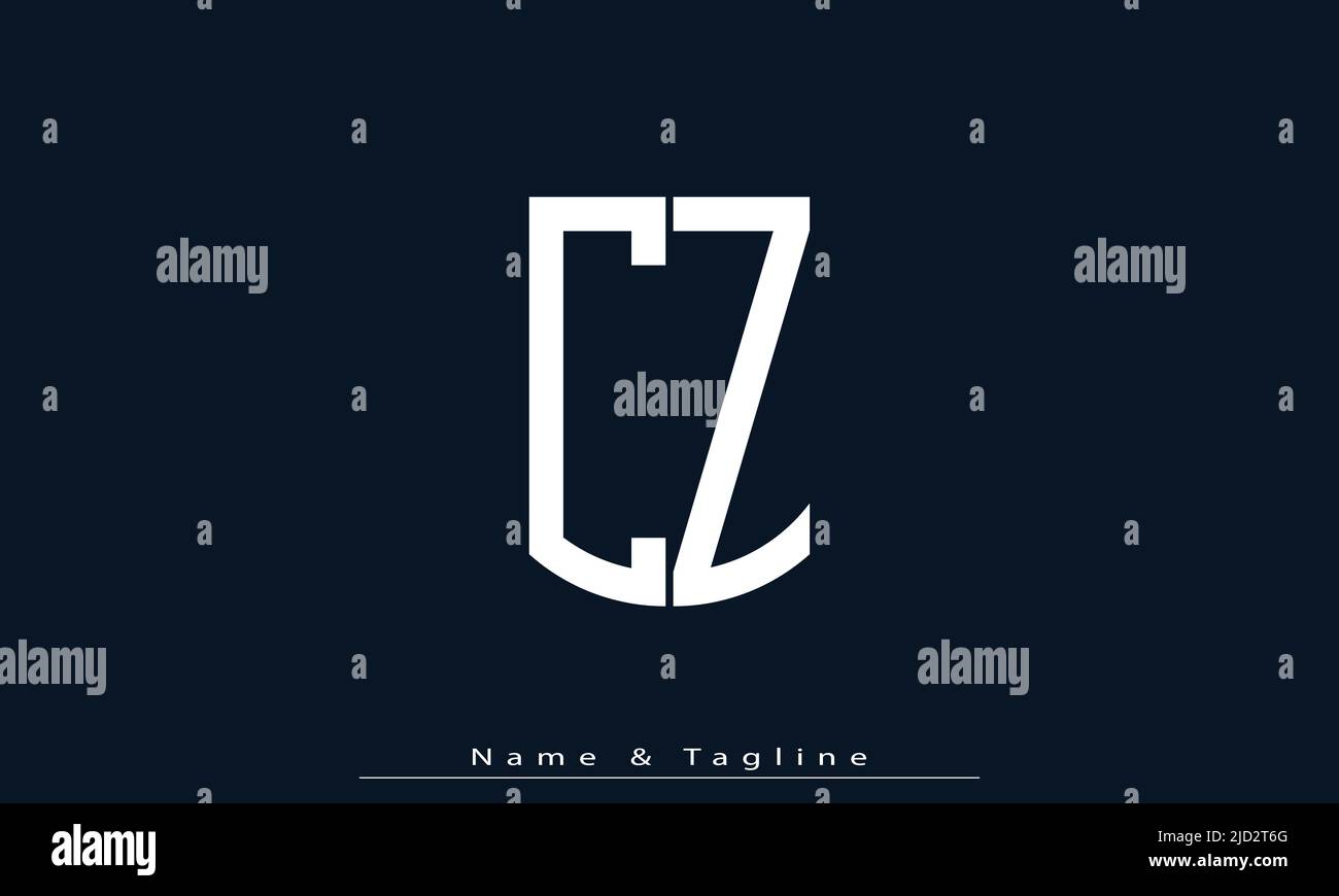 Alphabet letters Initials Monogram logo CZ , ZC Stock Vector Image ...