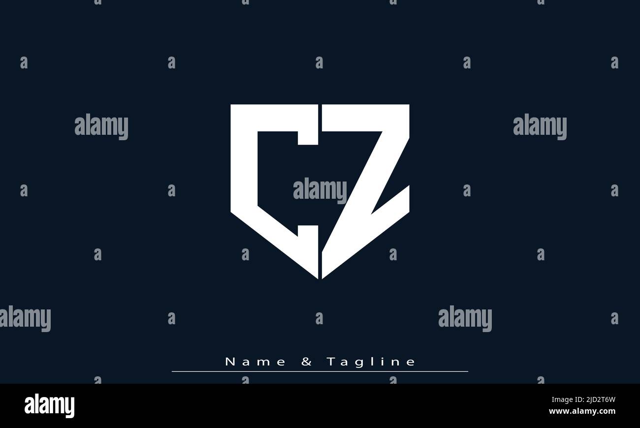 Alphabet letters Initials Monogram logo CZ , ZC Stock Vector Image ...