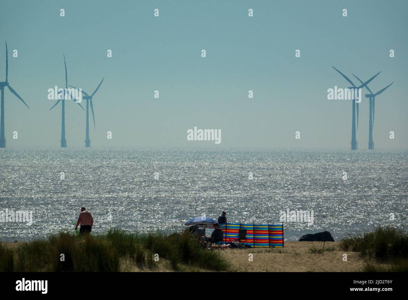 Scroby Sands, offshore wind farm Stock Photo - Alamy