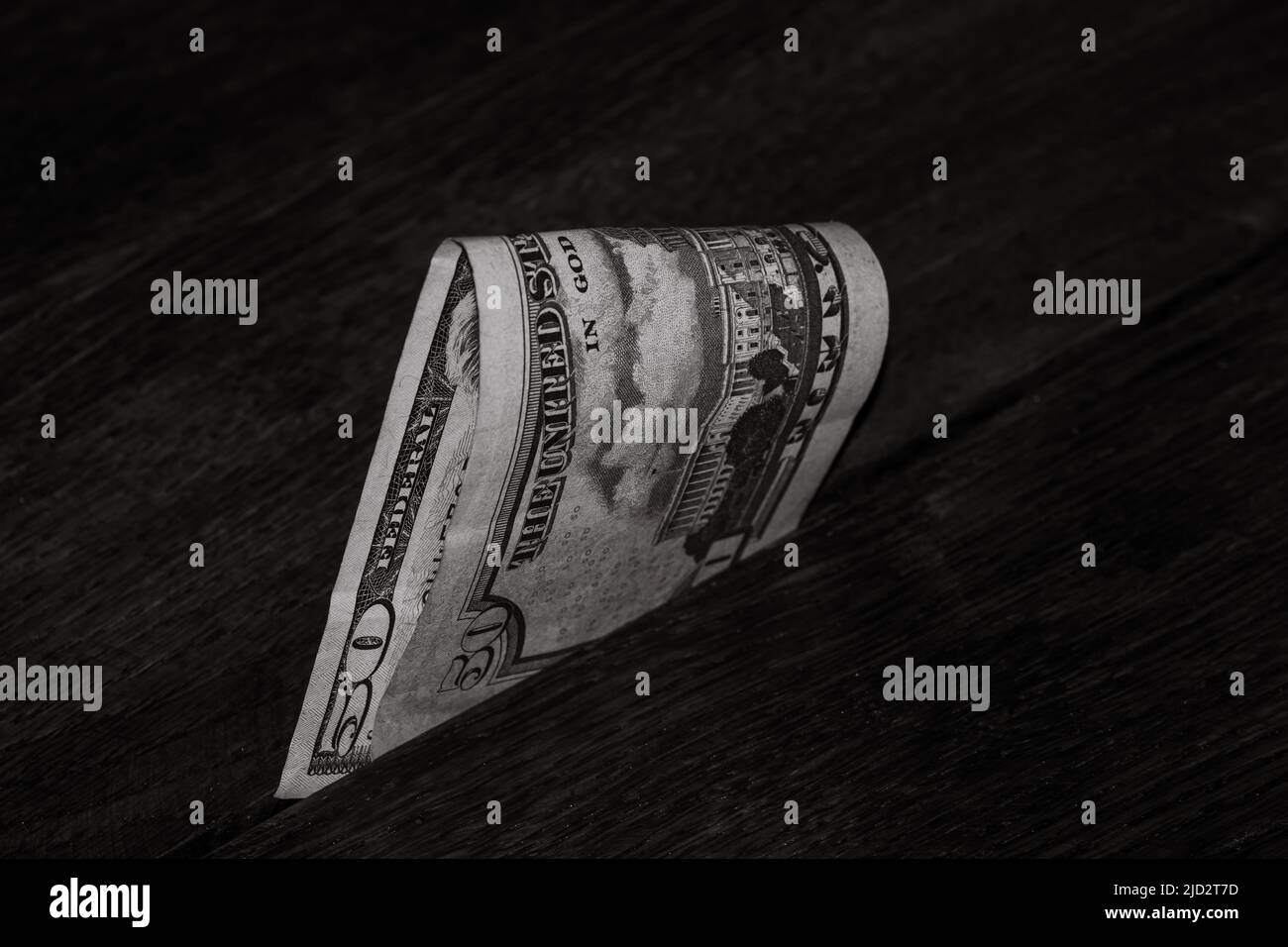 50 dollars banknote on wooden table, close up Stock Photo - Alamy