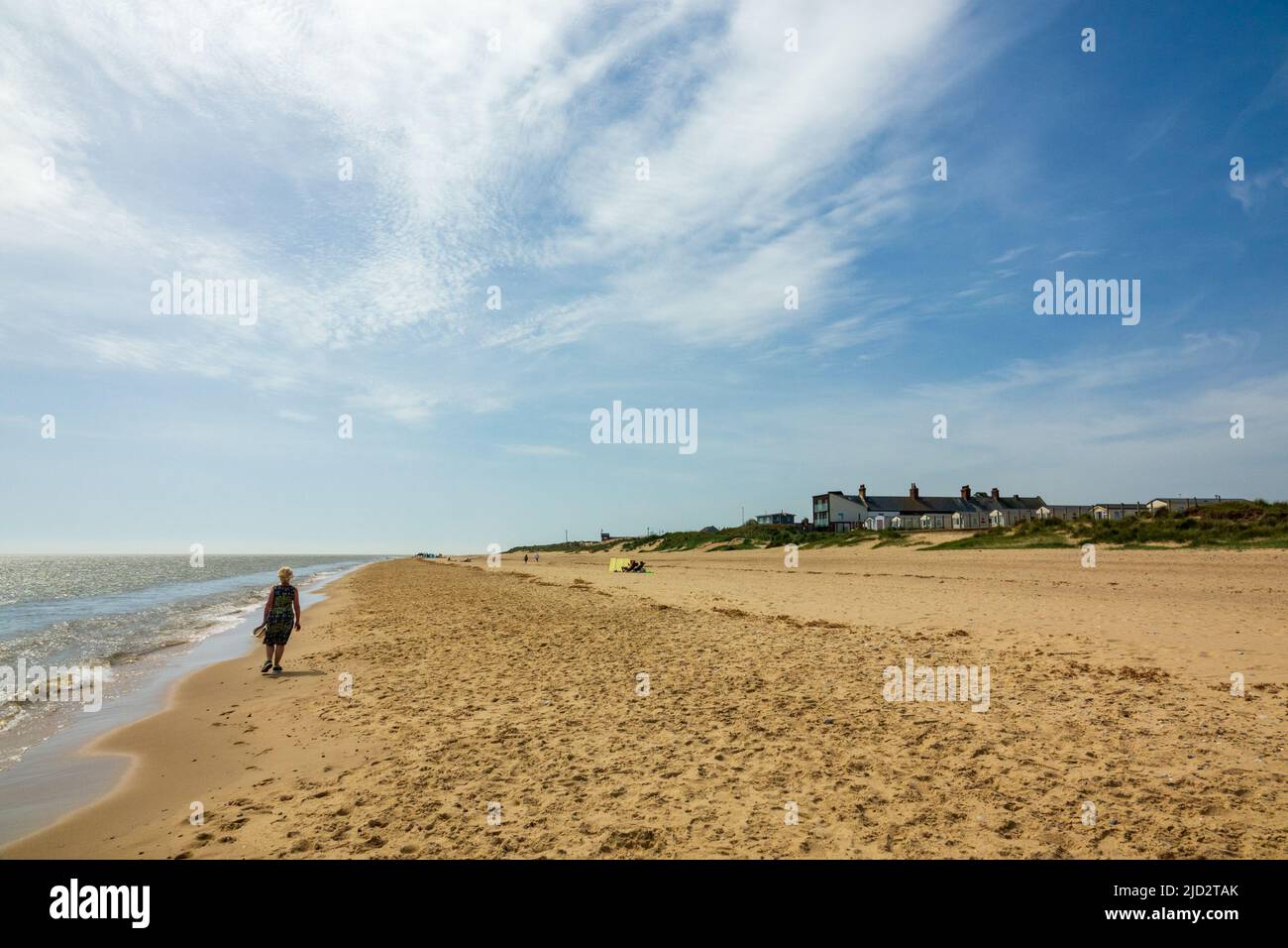 Caister Beach Norfolk Summer Stock Photo - Alamy