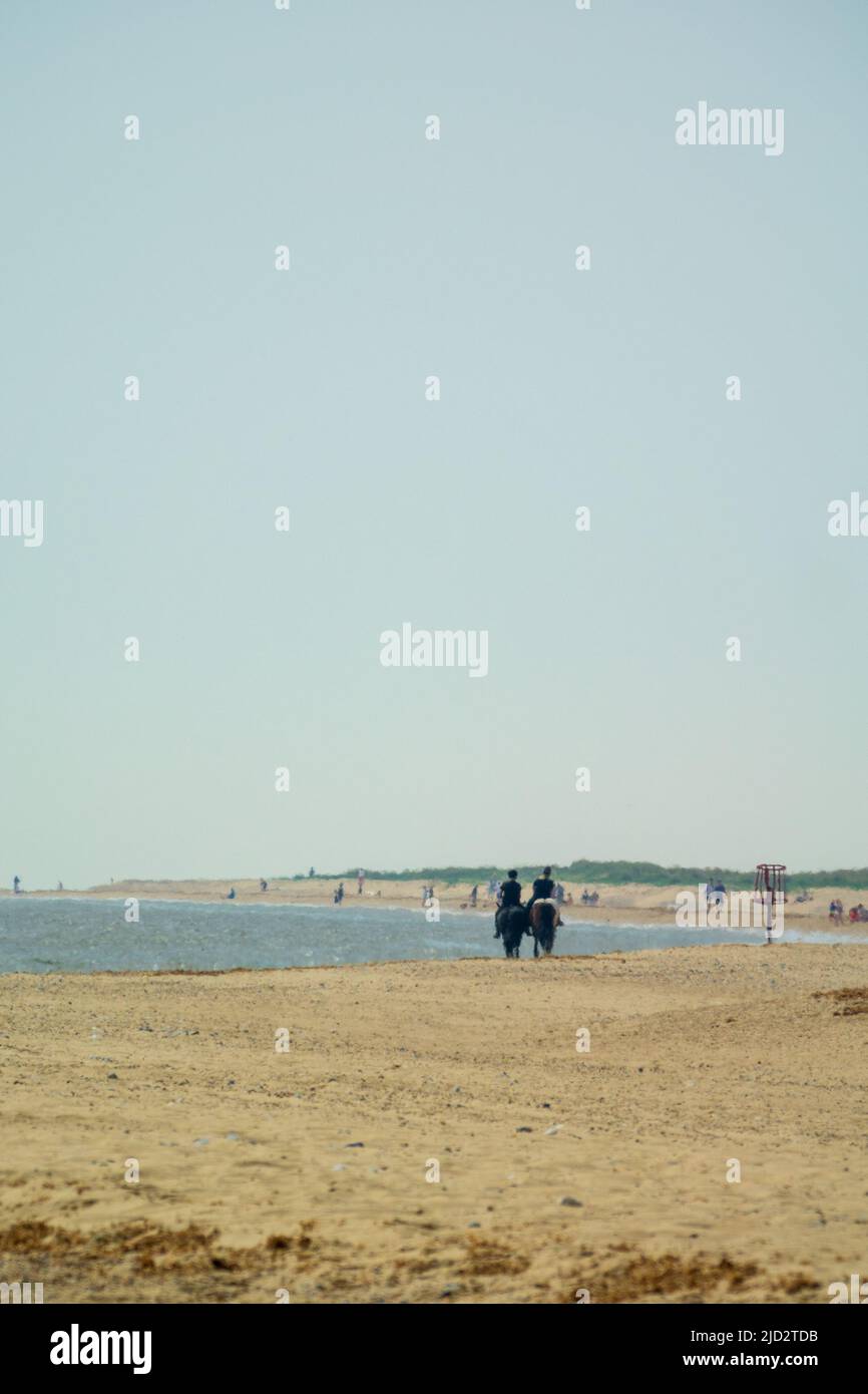 Caister Beach Norfolk Summer Stock Photo - Alamy
