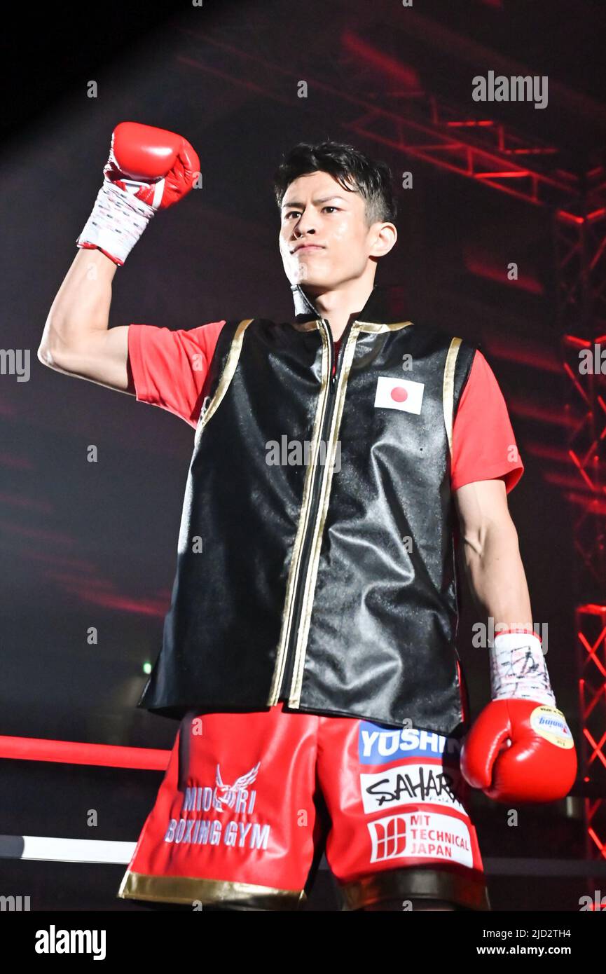 Masanori Rikiishi before the vacant OPBF Super Feather Title bout at ...