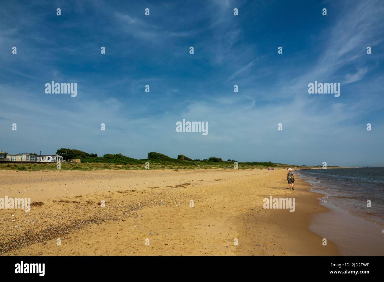 Caister Beach Norfolk Summer Stock Photo - Alamy