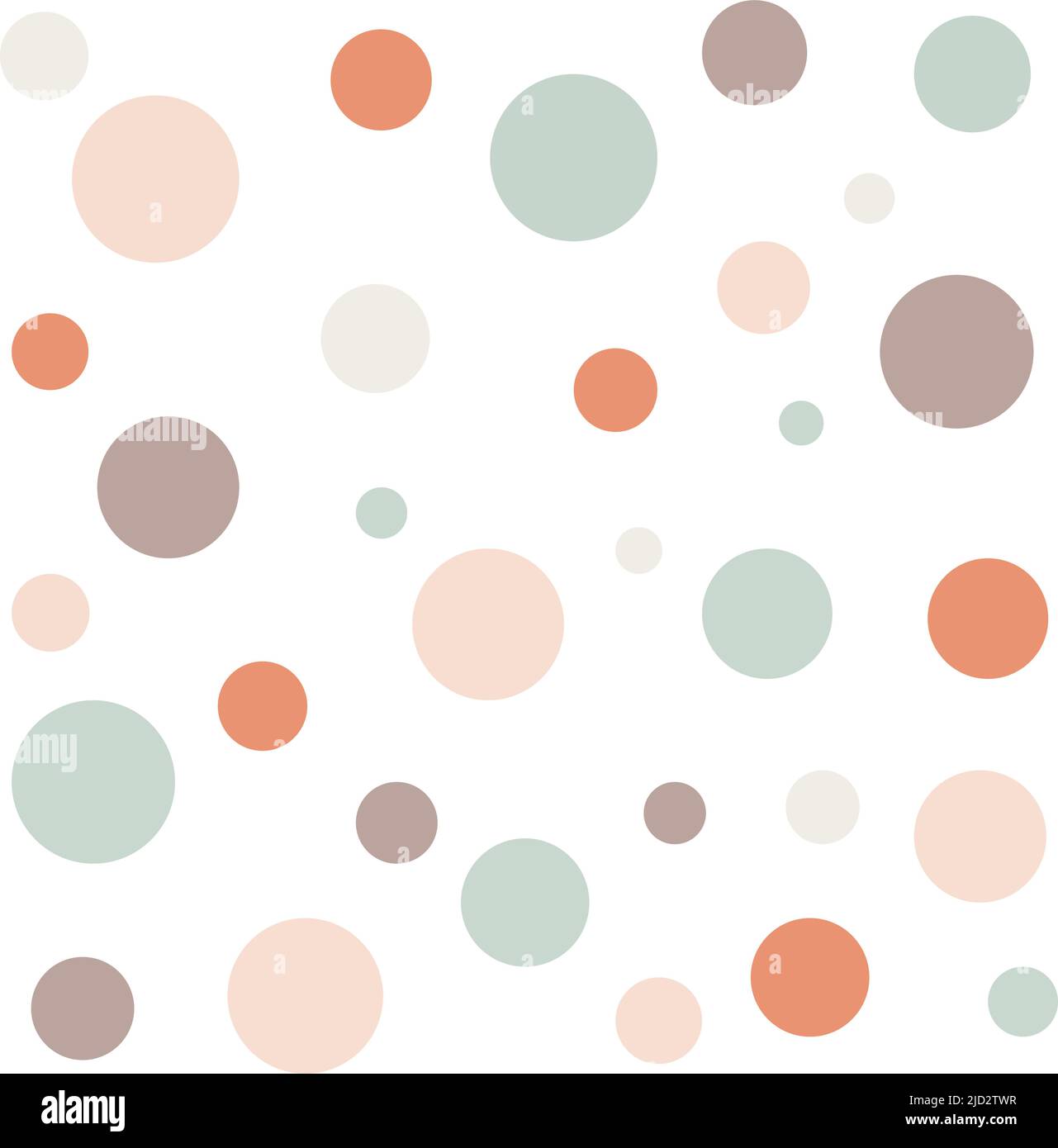Vector trendy abstract pattern with round pastel elements. Creative ...