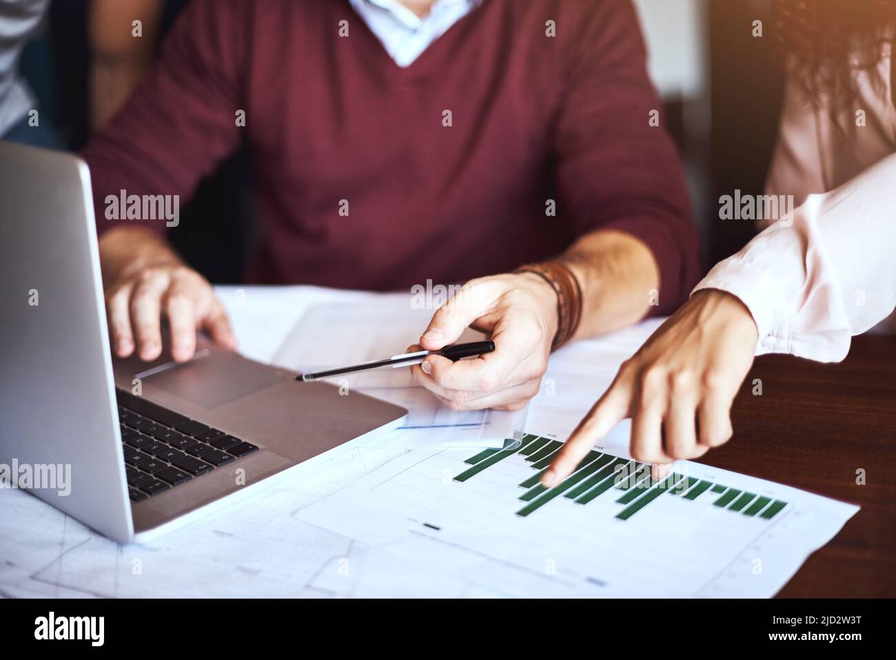 Technology simplified the way we do business. Shot of unrecognizable ...