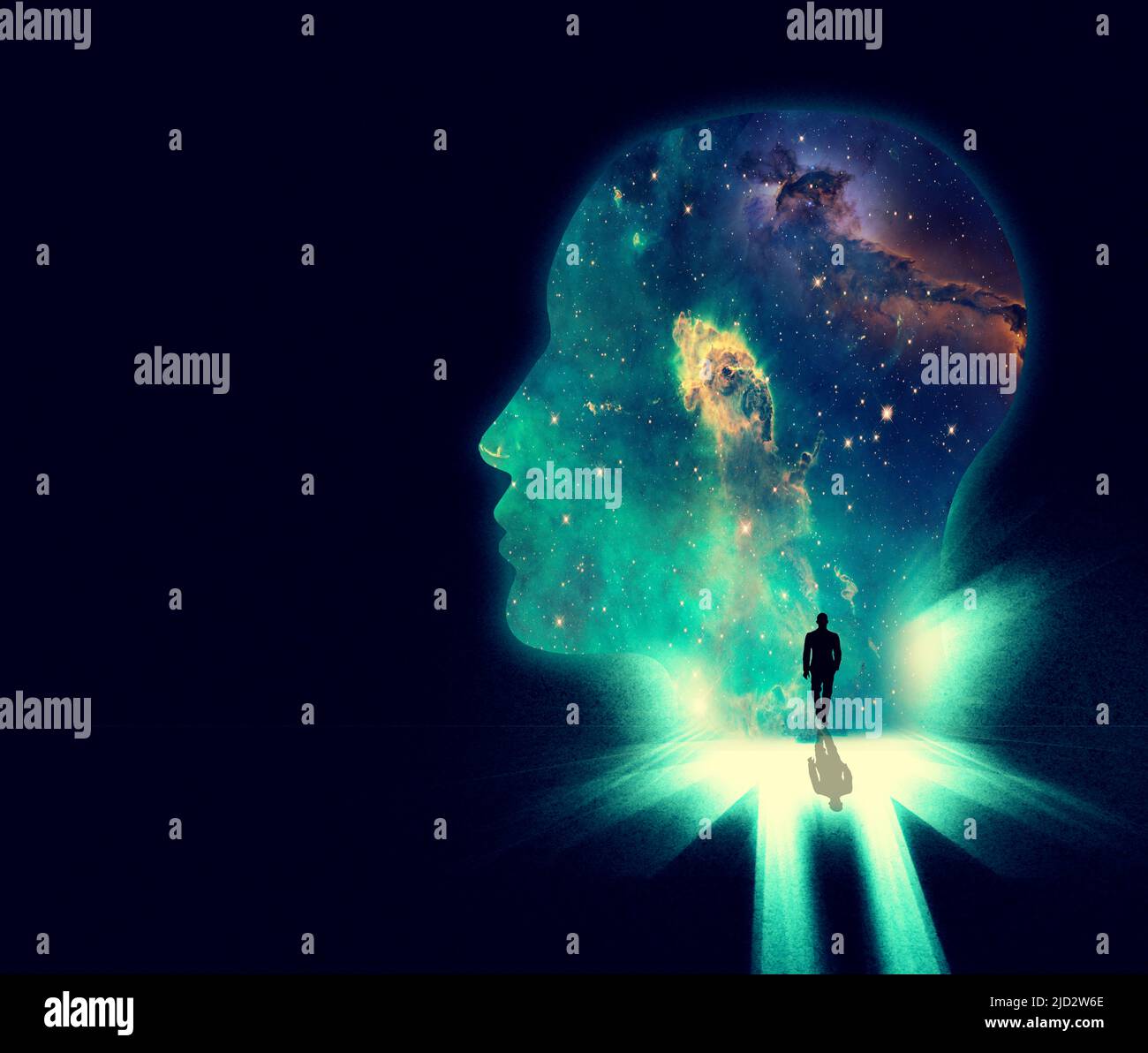 Huge shape of a persons head hi-res stock photography and images - Alamy