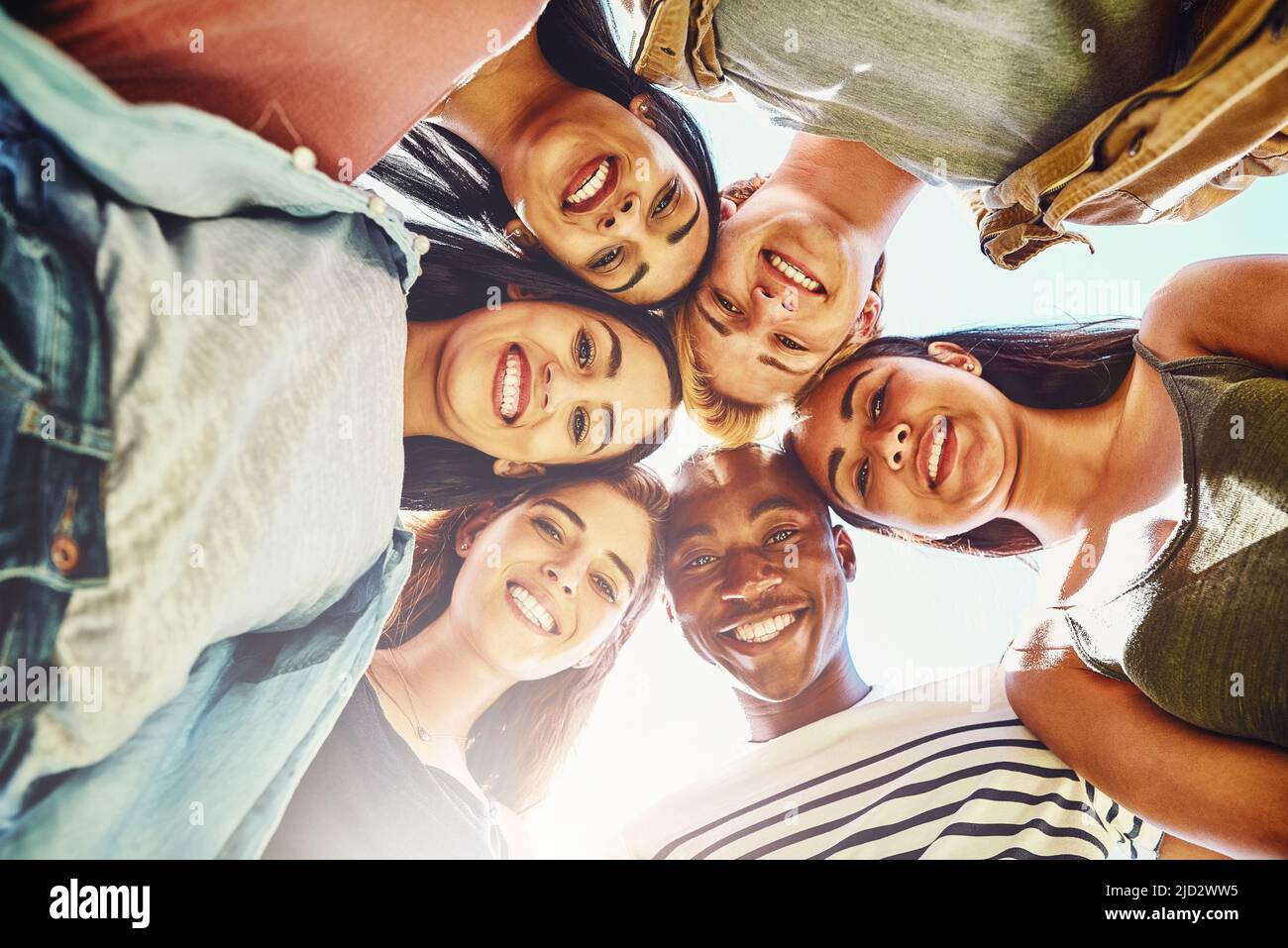 Our close circle of friends. Portrait of a group of young friends ...