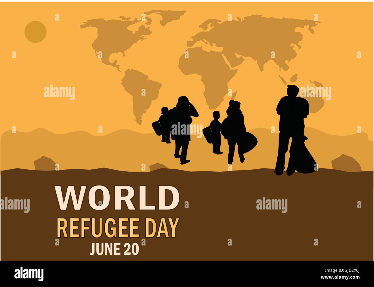 Refugees international poster Stock Vector Images - Alamy