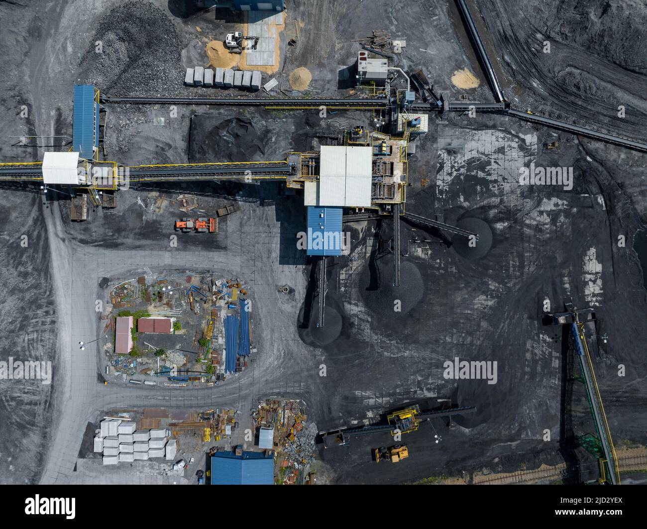 Mining Quarry with Special Heavy Equipment Open Pit Excavation ...