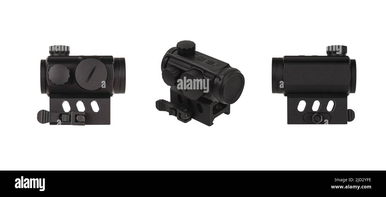 Modern optical collimator sight. Aiming device for shooting at short ...