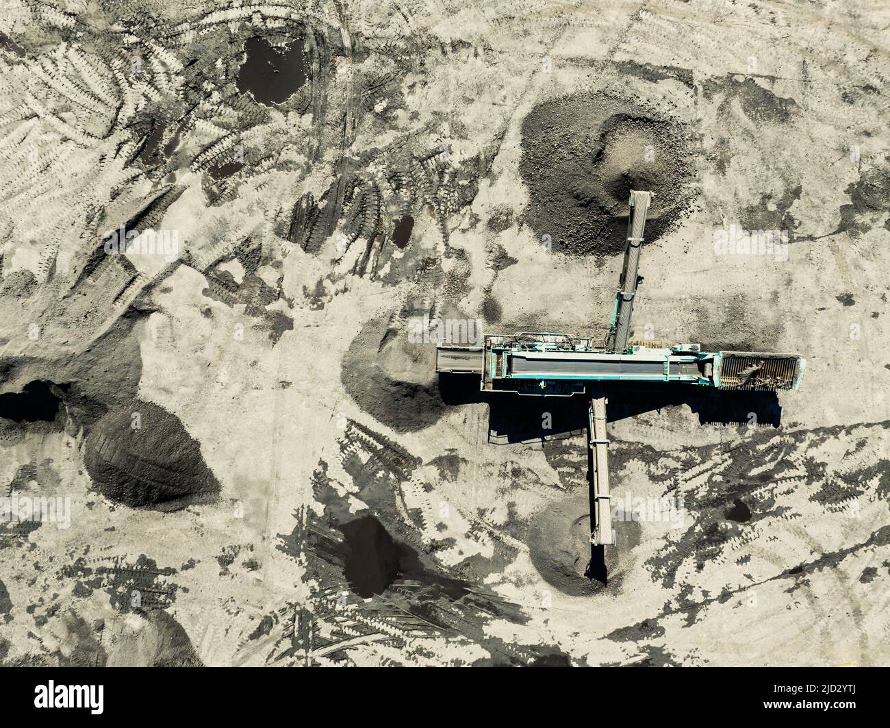 Mining Quarry with Special Heavy Equipment Open Pit Excavation ...