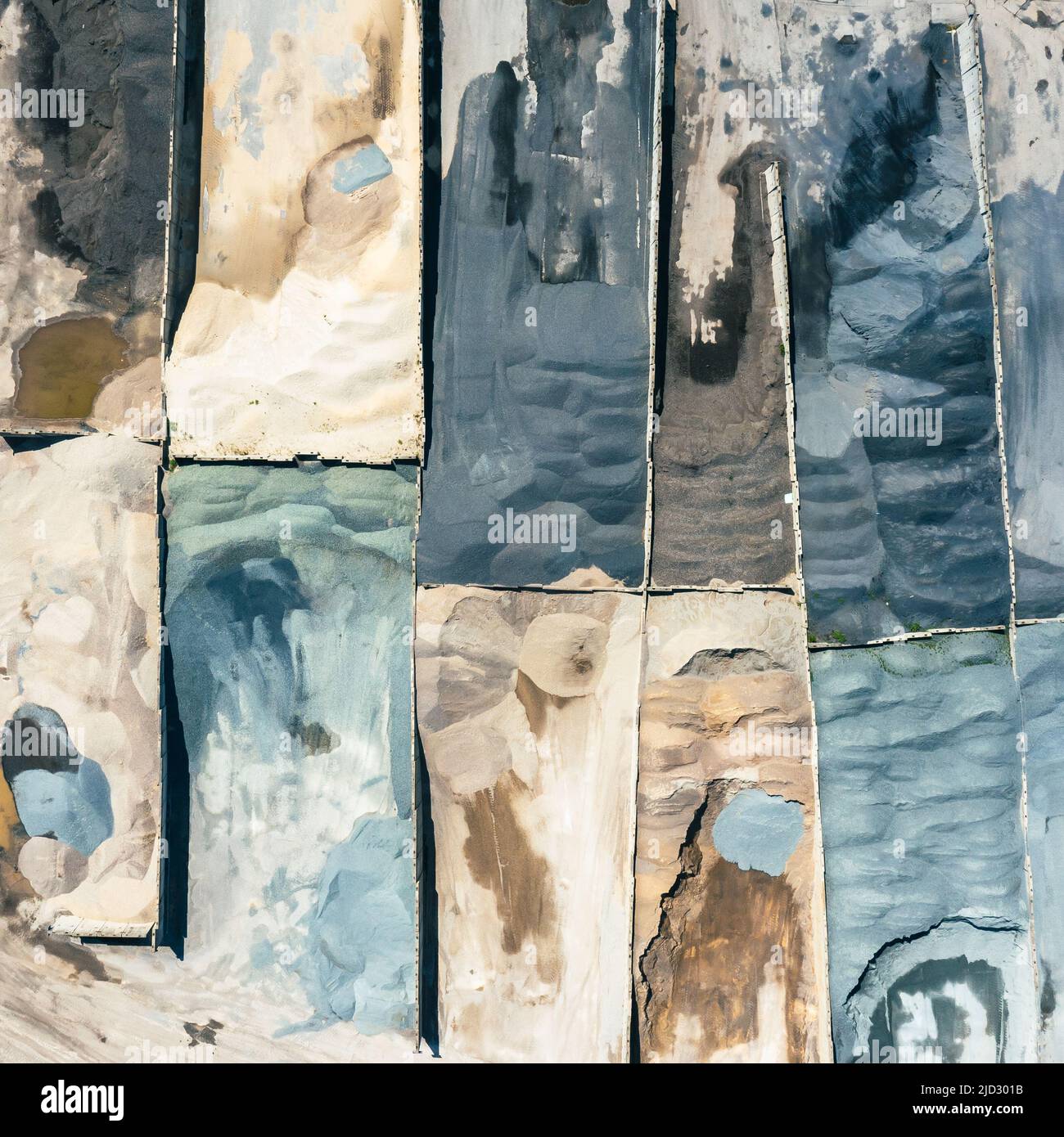 Cement Factory. Industrial Background. Aerial View of Cement Production ...