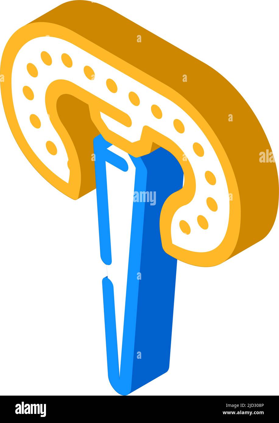 japan style hair pin isometric icon vector illustration Stock Vector ...