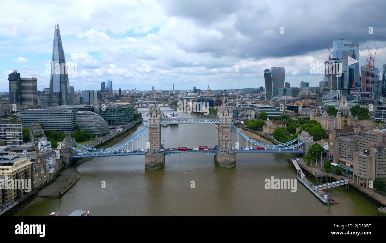Aerial shot london over tower hi-res stock photography and images - Alamy