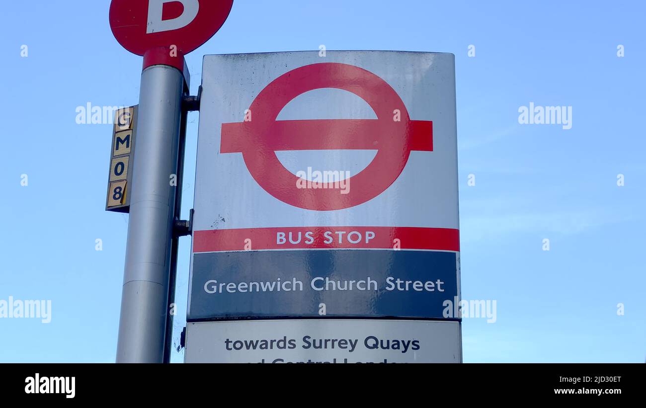 Bus stop poster london hi-res stock photography and images - Alamy