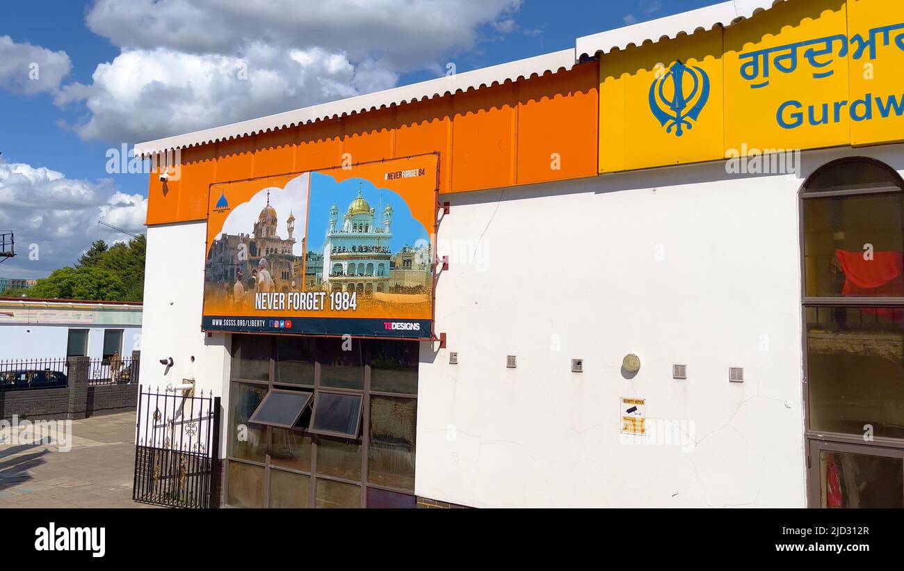 The Indian district of Southall in London - LONDON, UK - JUNE 9, 2022 ...