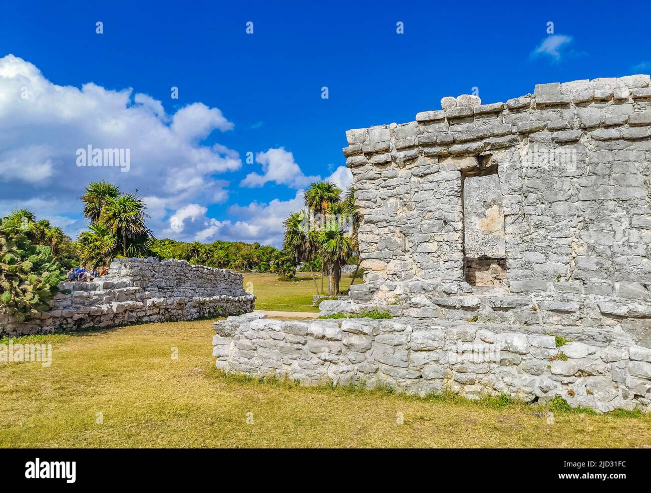Ancient Tulum ruins Mayan site with temple ruins pyramids and artifacts ...