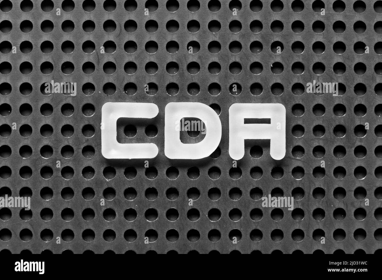 White alphabet letter in word CDA (Abbreviation of Confidential ...