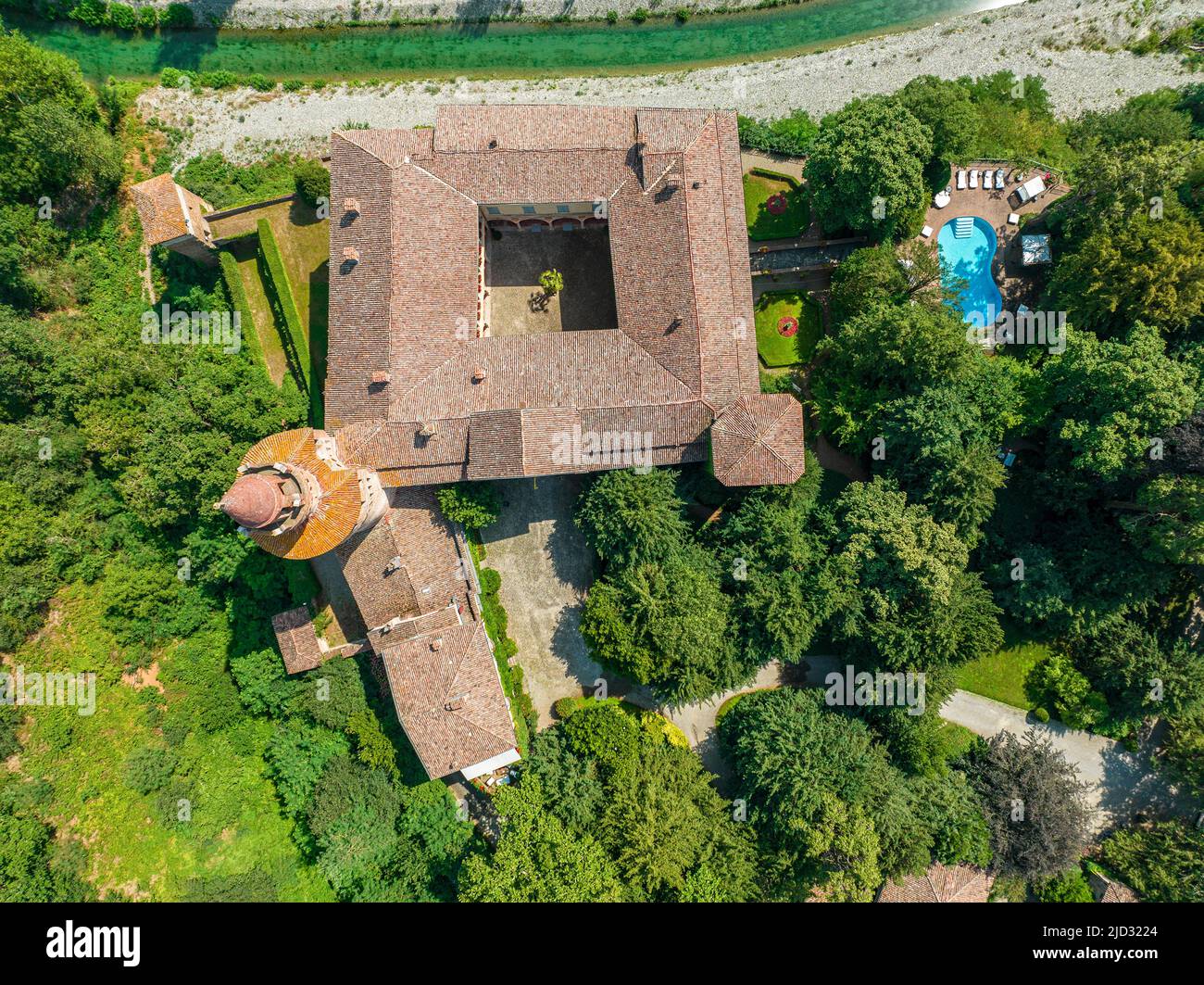 Rivalta castle gazzola emilia romagna hi-res stock photography and ...