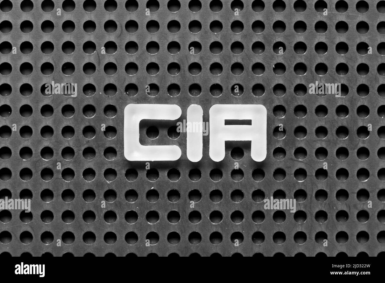 White alphabet letter in word CIA (abbreviation of certified internal ...