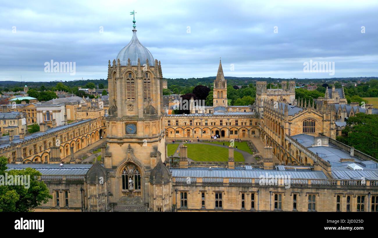 Oxford christ church aerial hi-res stock photography and images - Alamy