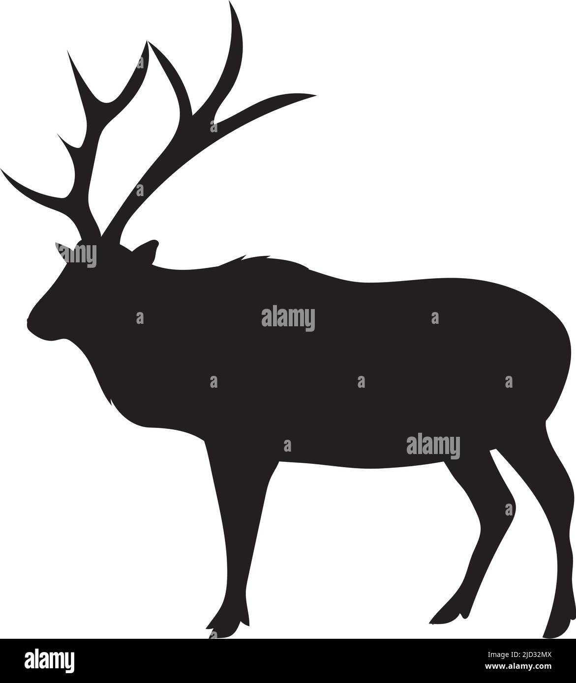 stag silhouette icon Stock Vector Image & Art - Alamy