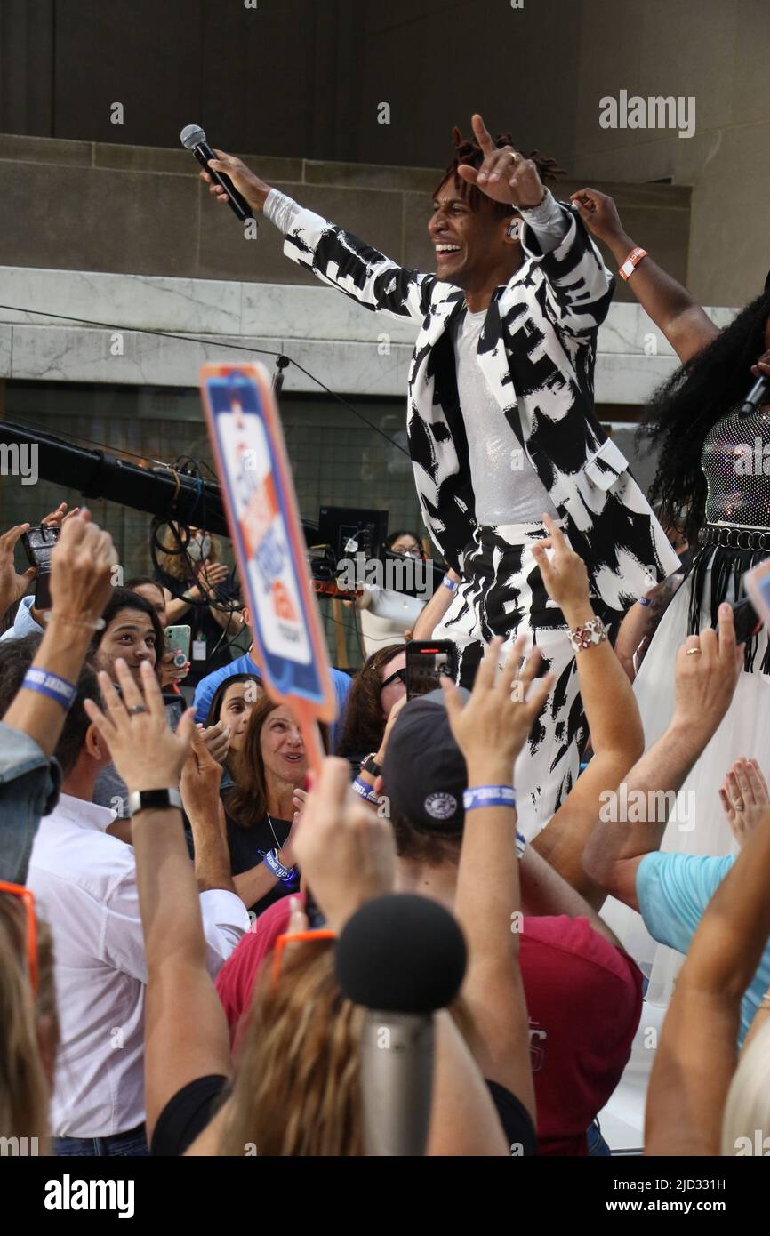 New York, NY, USA. 17th June, 2022. Jon Batiste Performs On Today Citi ...