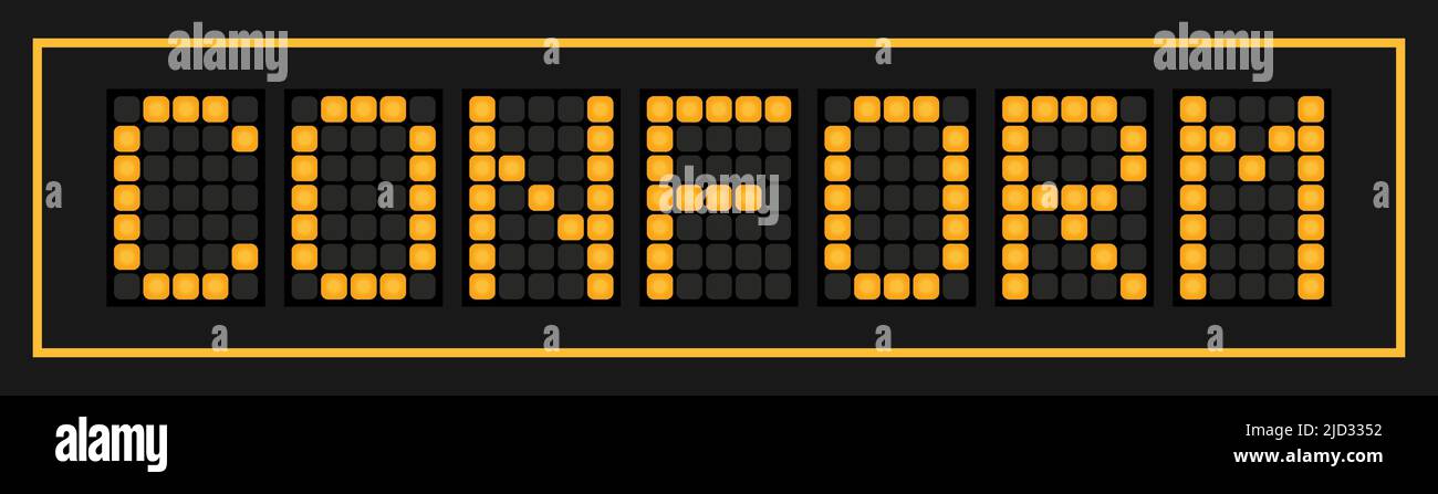 Orange color led banner in word conform on black background Stock ...