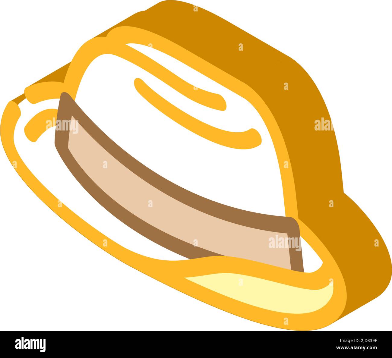 elegance hat isometric icon vector illustration Stock Vector Image ...