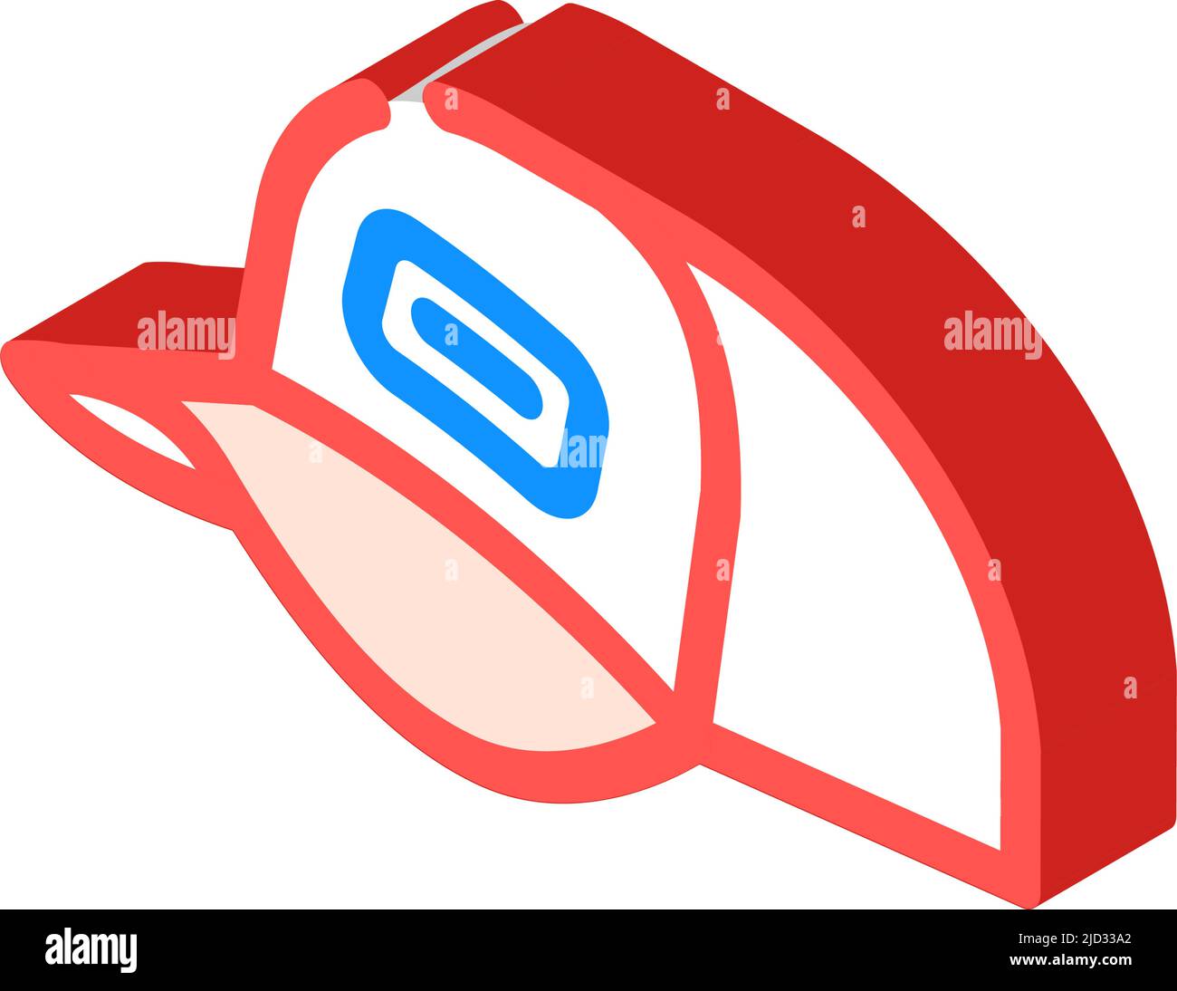 baseball cap isometric icon vector illustration Stock Vector Image ...