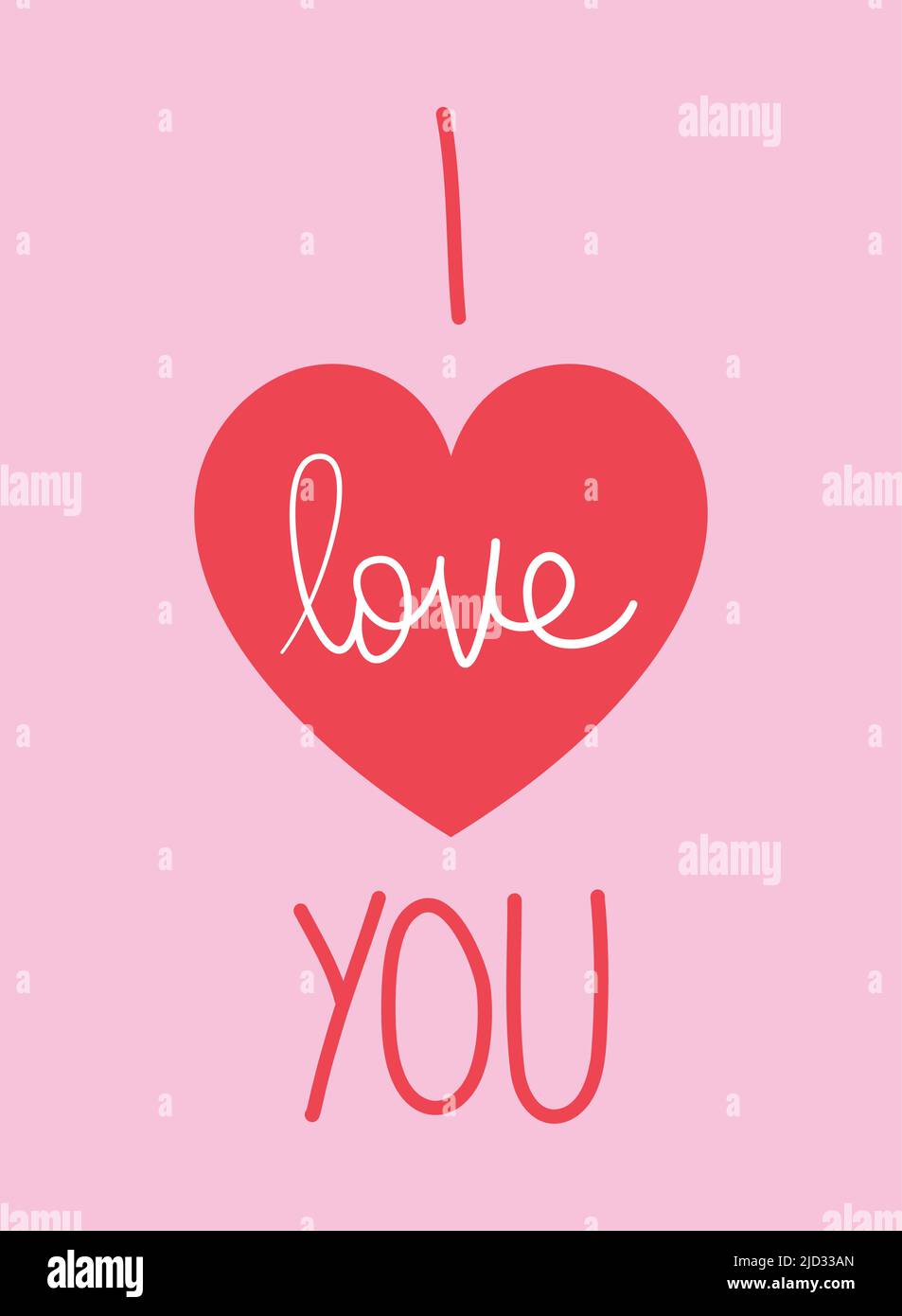 i love you poster Stock Vector Image & Art - Alamy