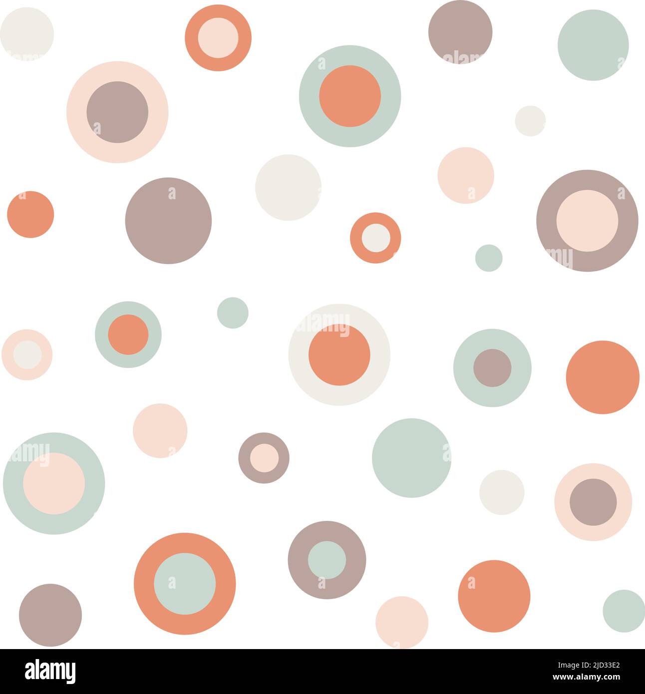 Vector trendy abstract pattern with round pastel elements. Creative ...