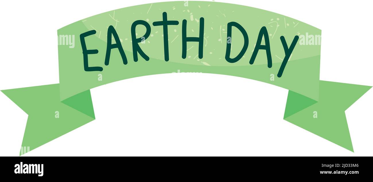 earth day ribbon Stock Vector Image & Art - Alamy