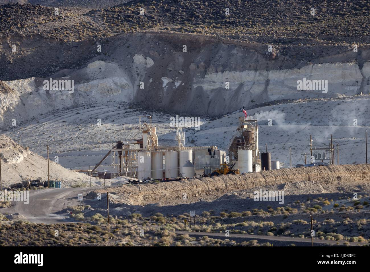 Mining Station in the desert. Nevada, United States Stock Photo - Alamy