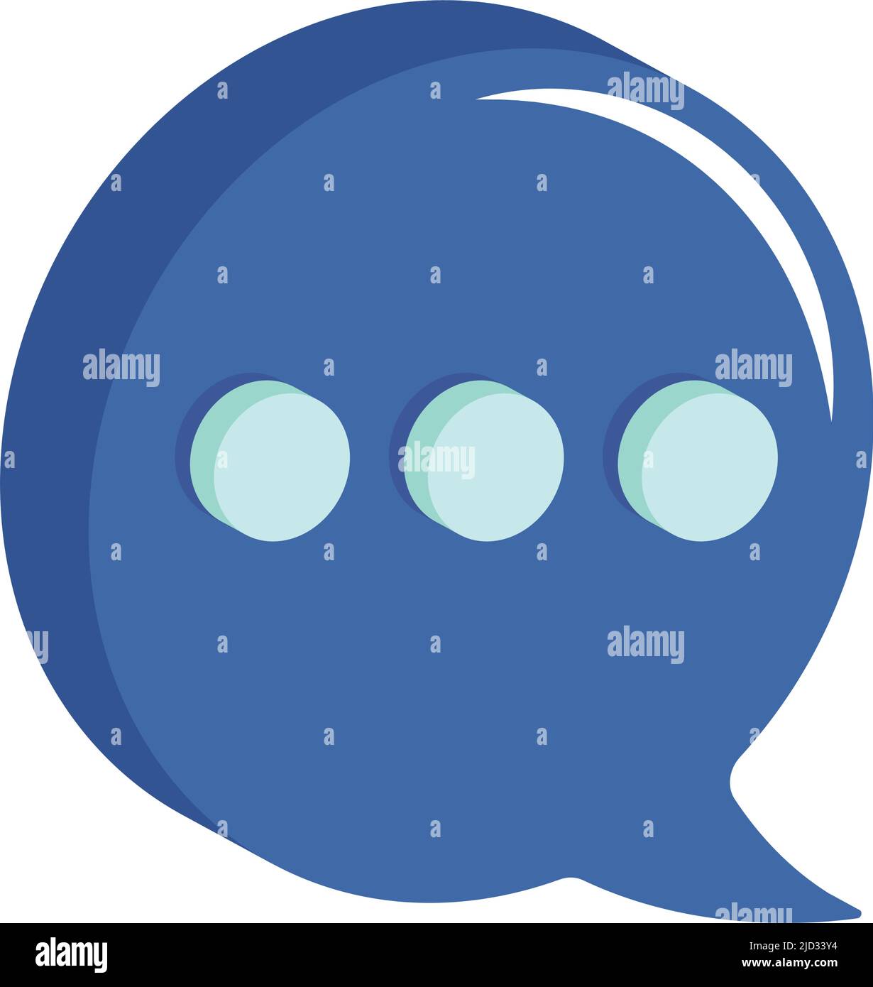 blue speech bubble Stock Vector Image & Art - Alamy