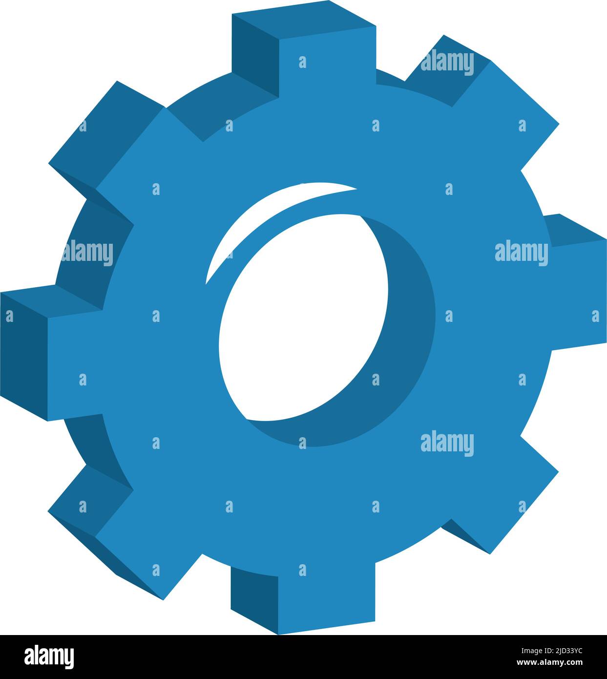 isometric gear wheel Stock Vector Image & Art - Alamy